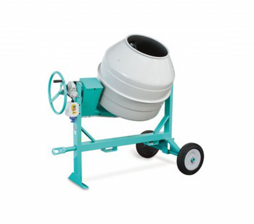 Bétonnière électrique S190 mono à louer Pour petits chantiers Cuve 190L