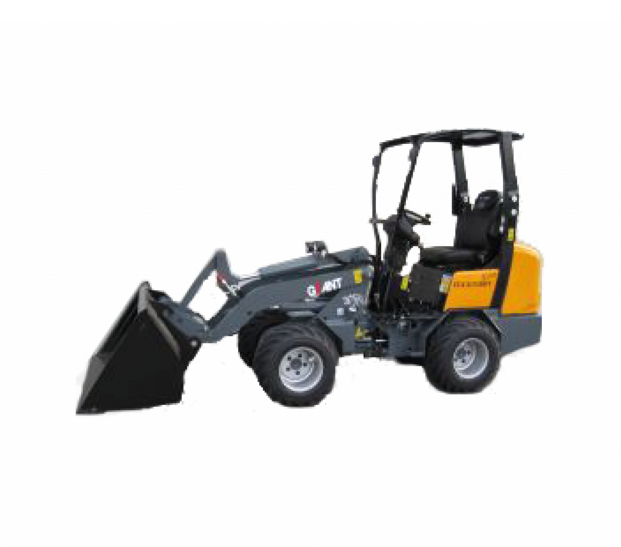 Chargeur sur roues Giant à louer doté d’un châssis articulé